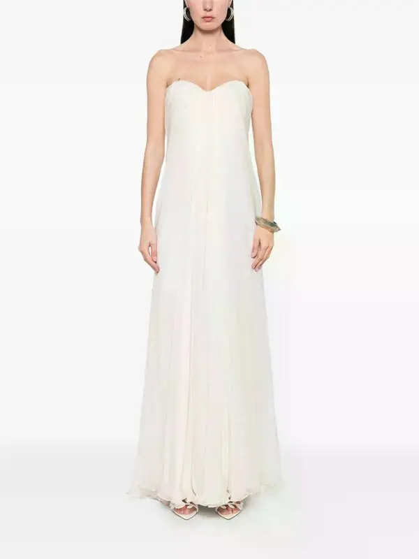 chinese dress ladies Alexander Mcqueen by Sarah Burton - White Women Casual Dress main image 1