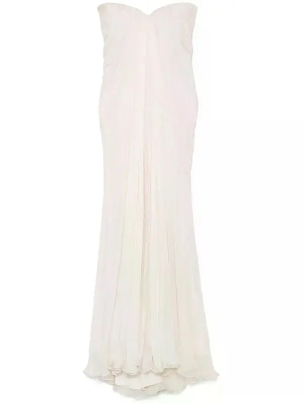Alexander McQueen Draped Maxi Dress - Pink