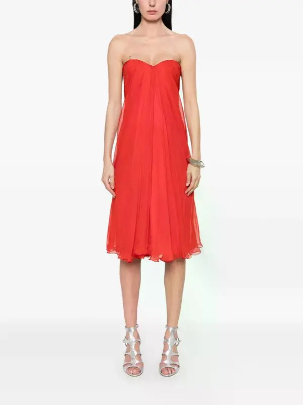 Alexander McQueen Strapless Dress