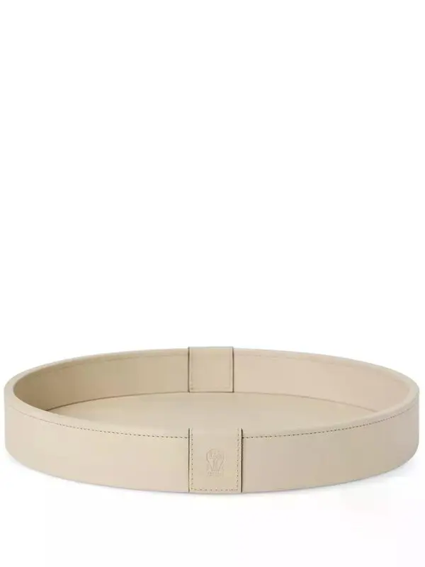 Brunello Cucinelli Leather Tray - Neutrals
