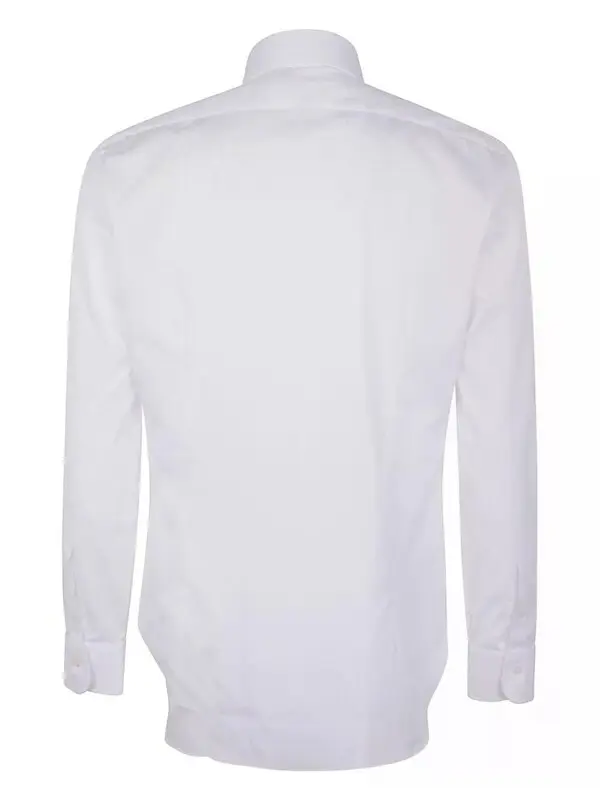 BARBA NAPOLI Spread Collar Shirt - White