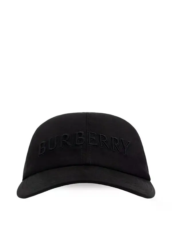 Burberry Logo-embroidered Cap - Black