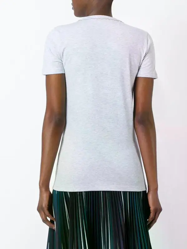 Brunello Cucinelli Bead-embellished T-shirt - Grey