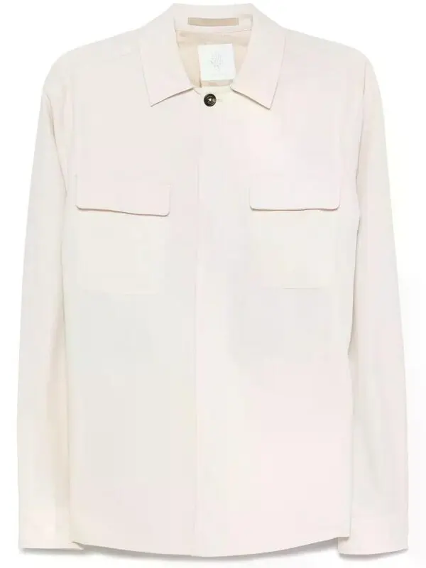 Eleventy Cotton Shirt Jacket - Neutrals