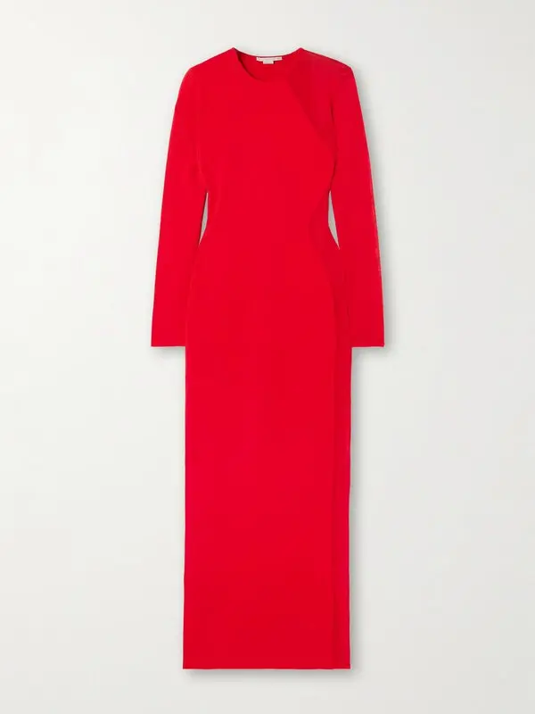 Stella McCartney Miracle Paneled Knitted Midi Dress
