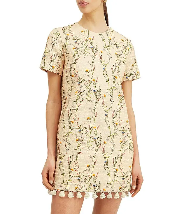 La DoubleJ Mini Swing Embroidered Dress
