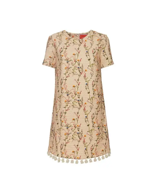 La DoubleJ Mini Swing Embroidered Dress