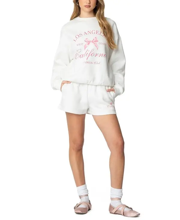 EDIKTED Cali Bow Sweatshirt