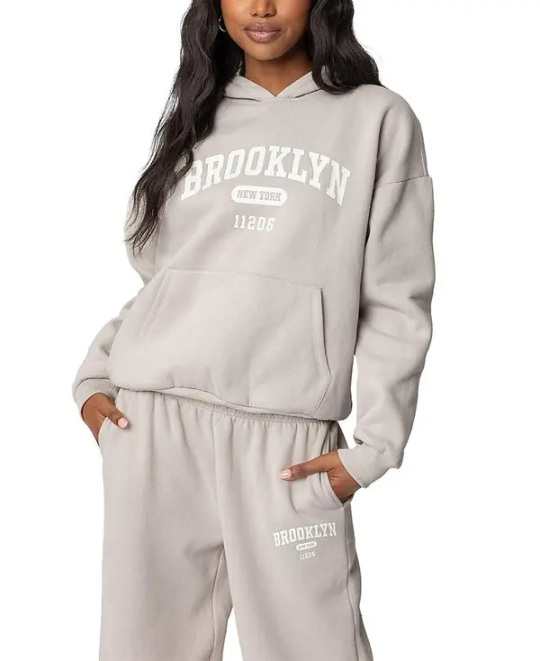 EDIKTED Brooklyn Ny Hooded Sweatshirt