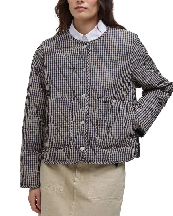 Barbour Check Monroe Quilt Jacket