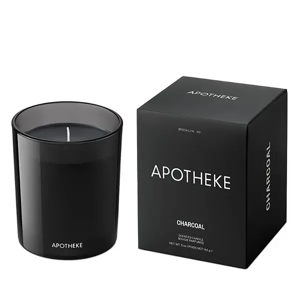 APOTHEKE Charcoal Petite Scented Candle, 5 Oz - Black