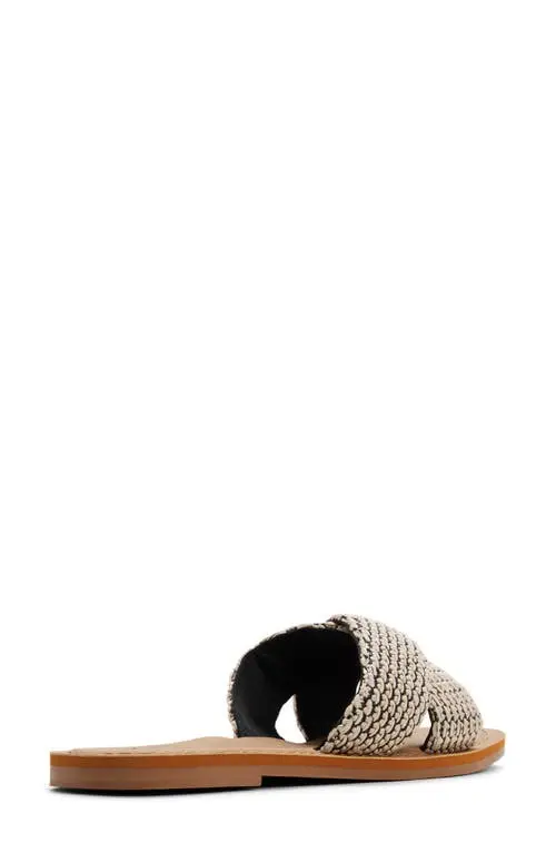 Roxy Andreya Raffia Slide Sandal - Other Black
