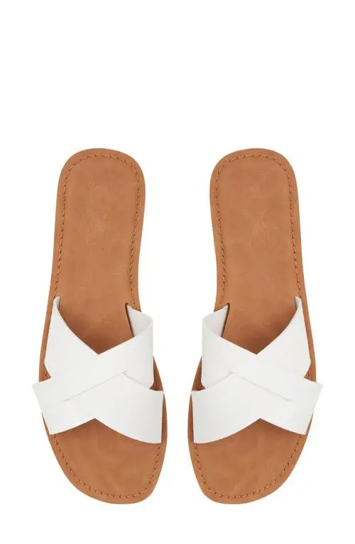 Roxy Andreya Slide Sandal - White