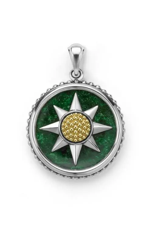 Lagos Anthem Compass Pendant - Two-tone J