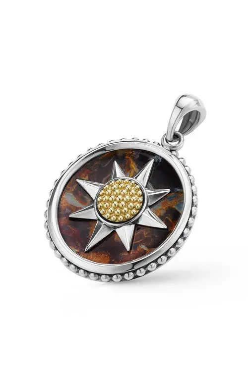 Lagos Anthem Compass Pendant - Two-tone Pi