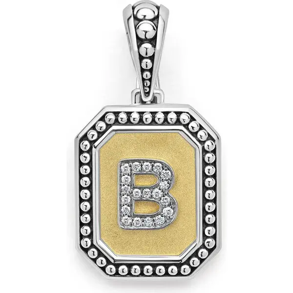 Lagos Signature Caviar Initial Enhancer - Two-tone B