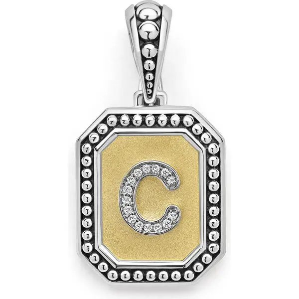 Lagos Signature Caviar Initial Enhancer - Two-tone C