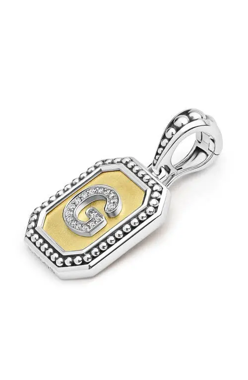 Lagos Signature Caviar Initial Enhancer - Two-tone G