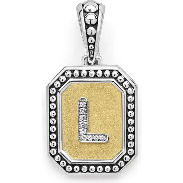 Lagos Signature Caviar Initial Enhancer - Two-tone L