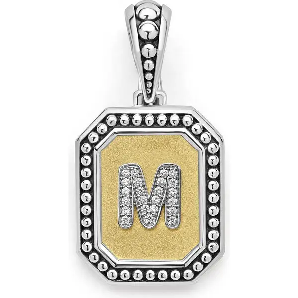 Lagos Signature Caviar Initial Enhancer - Two-tone M