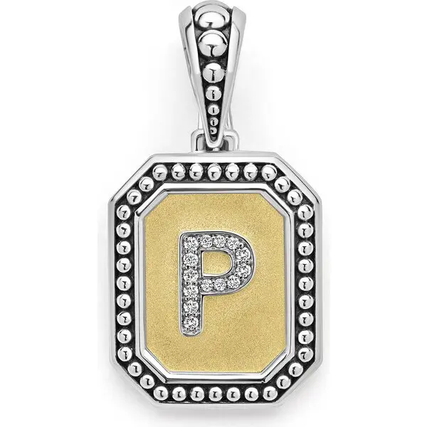 Lagos Signature Caviar Initial Enhancer - Two-tone P