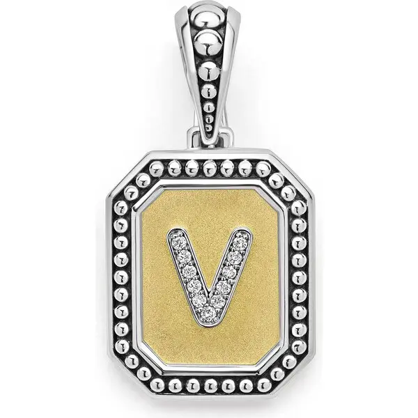 Lagos Signature Caviar Initial Enhancer - Two-tone V