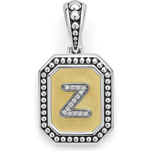 Lagos Signature Caviar Initial Enhancer - Two-tone Z
