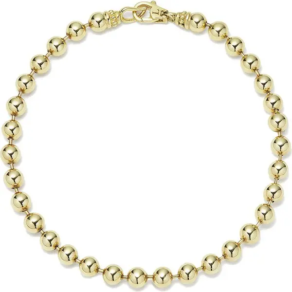 Lagos 18k Anthem 5mm Ball Chain Bracelet - Gold