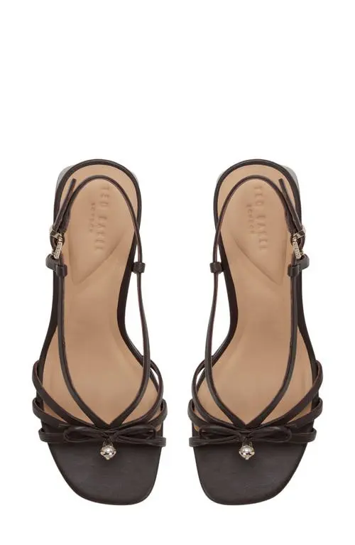 Ted Baker London Eliza Slingback Sandal - Dark Brown
