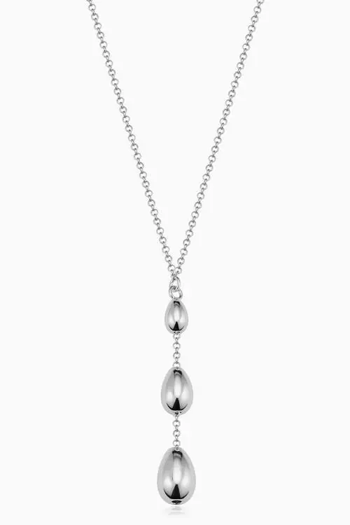ORADINA Dripped In Necklace - Silver