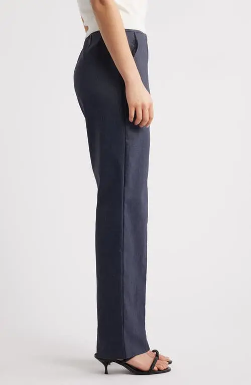 Hue Pintuck Wide Leg Pull-on Trousers - Indigo
