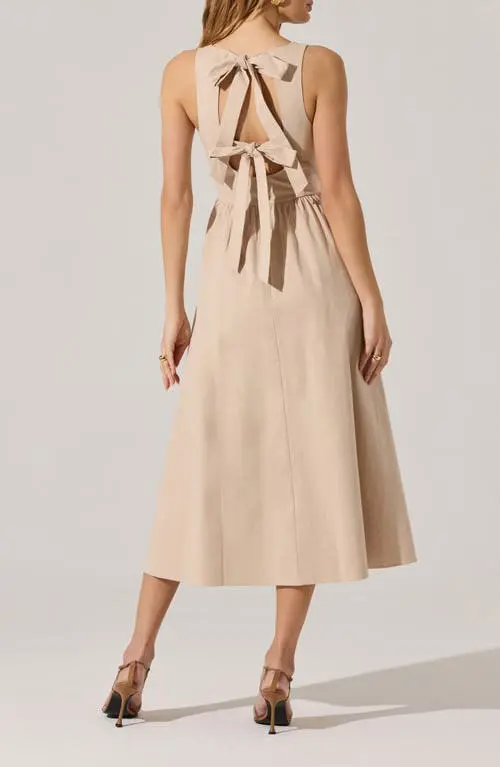 Astr The Label Bow Back A-line Dress