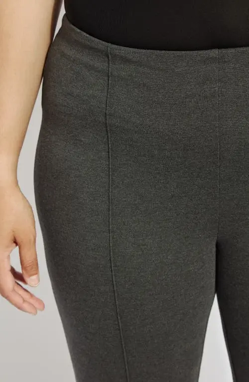 Lyssé Stretch Ponte Ankle Pants - Charcoal