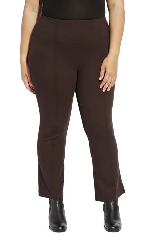 Lyssé Stretch Ponte Ankle Pants - Double Espresso