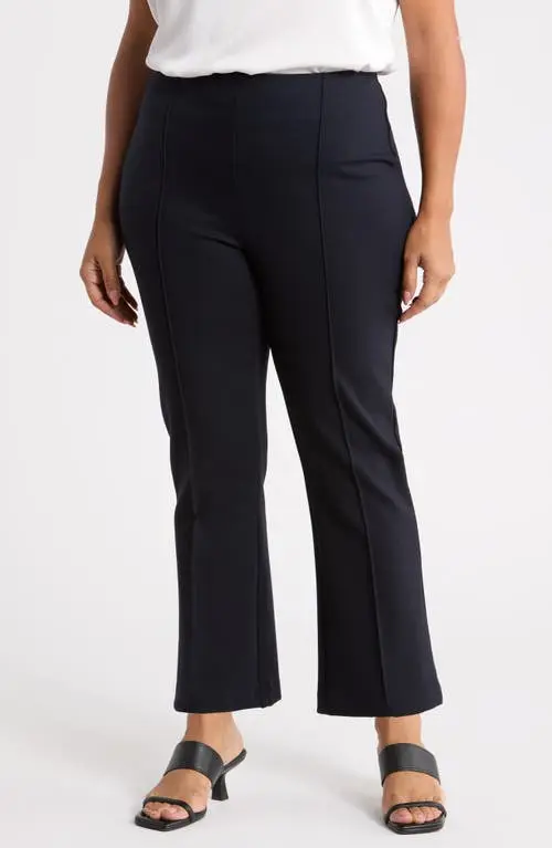 Lyssé Ntials E Stretch Ponte Ankle Pants - Midnight