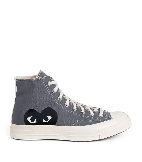 Play Comme Des Garcon X Converse Chuck 70 High Top Sneakers