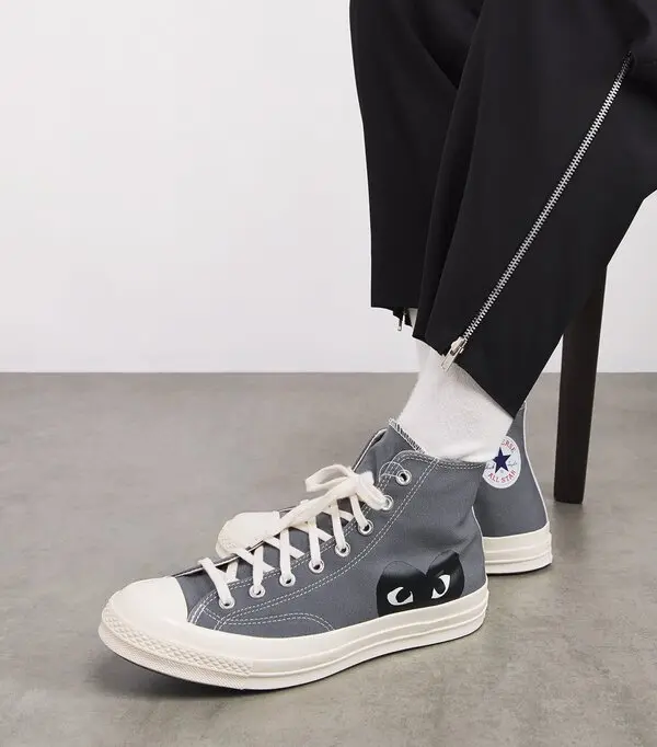 Play Comme Des Garcon X Converse Chuck 70 High Top Sneakers