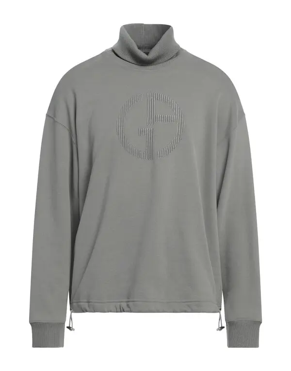 Giorgio Armani Cotton Blend Sweatshirt With Embroidered Logo
