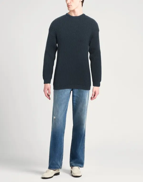Giorgio Armani Virgin Wool Sweater - Navy