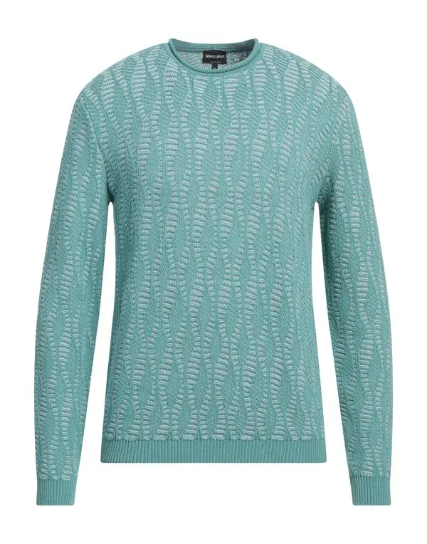 Giorgio Armani Cotton Sweater In Green - 60% Off | Editorialist