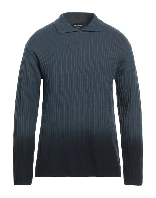 Giorgio Armani Virgin Wool Tie-dyed Sweater - Blue