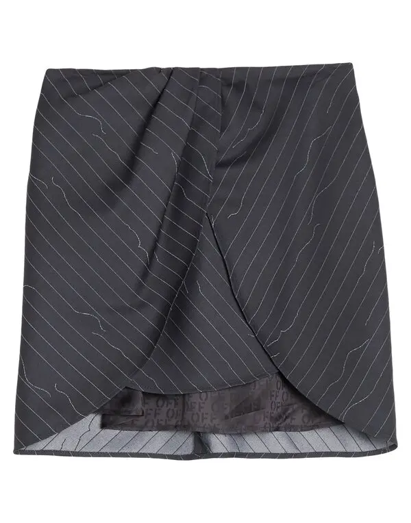 OFF-WHITE™ Mini Flared Pinstriped Skirt
