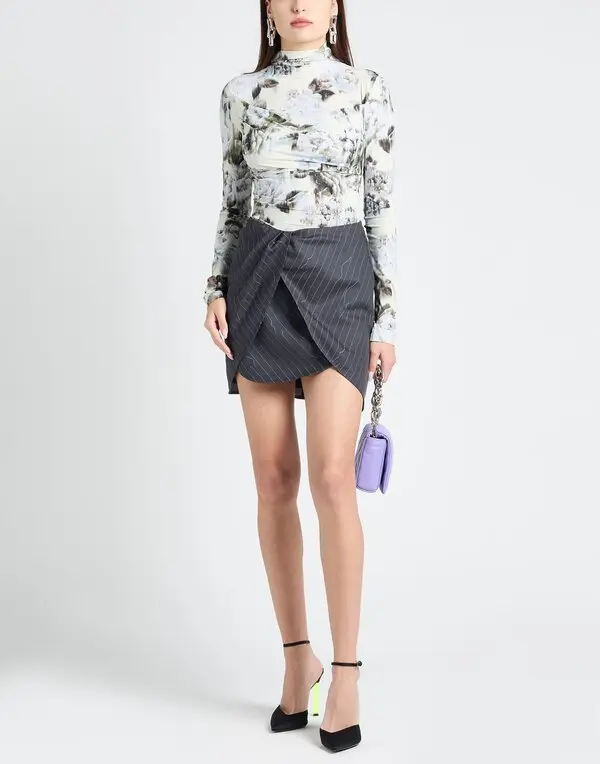 OFF-WHITE™ Mini Flared Pinstriped Skirt