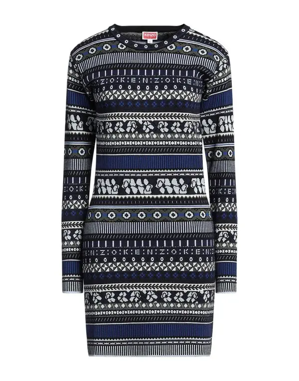 Kenzo Mini Flared Knit Dress