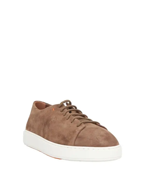 Santoni Leather Low-top Sneakers - Brown