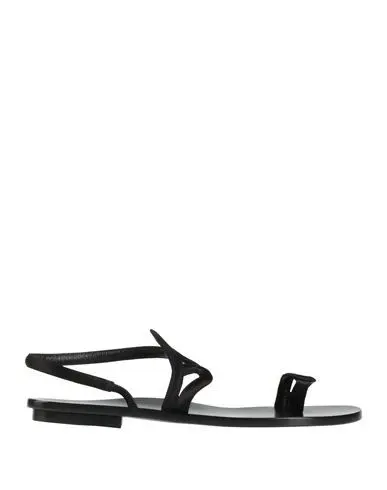 Giorgio Armani Thong Sandals - Black
