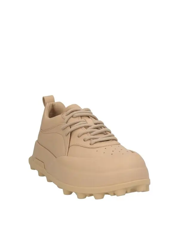 JIL SANDER Leather Chunky Sneakers - Beige