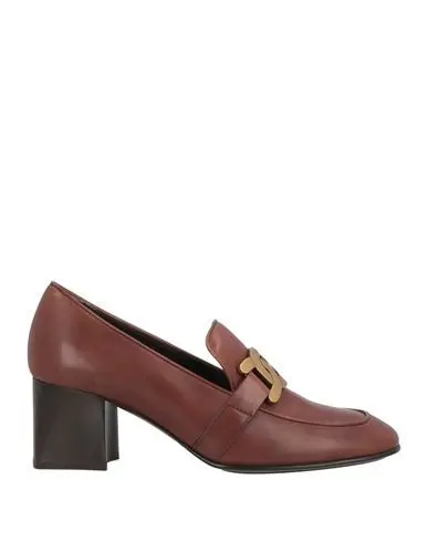 TOD'S Leather Loafers With Appliqués