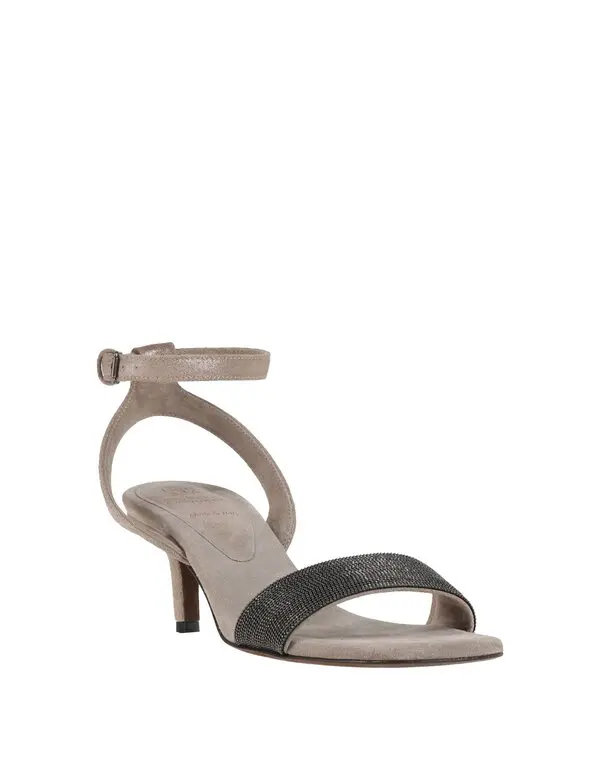 Brunello Cucinelli Slingback Sandals - Grey