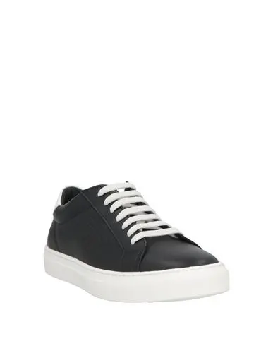 Emporio Armani Leather Sneakers - Black